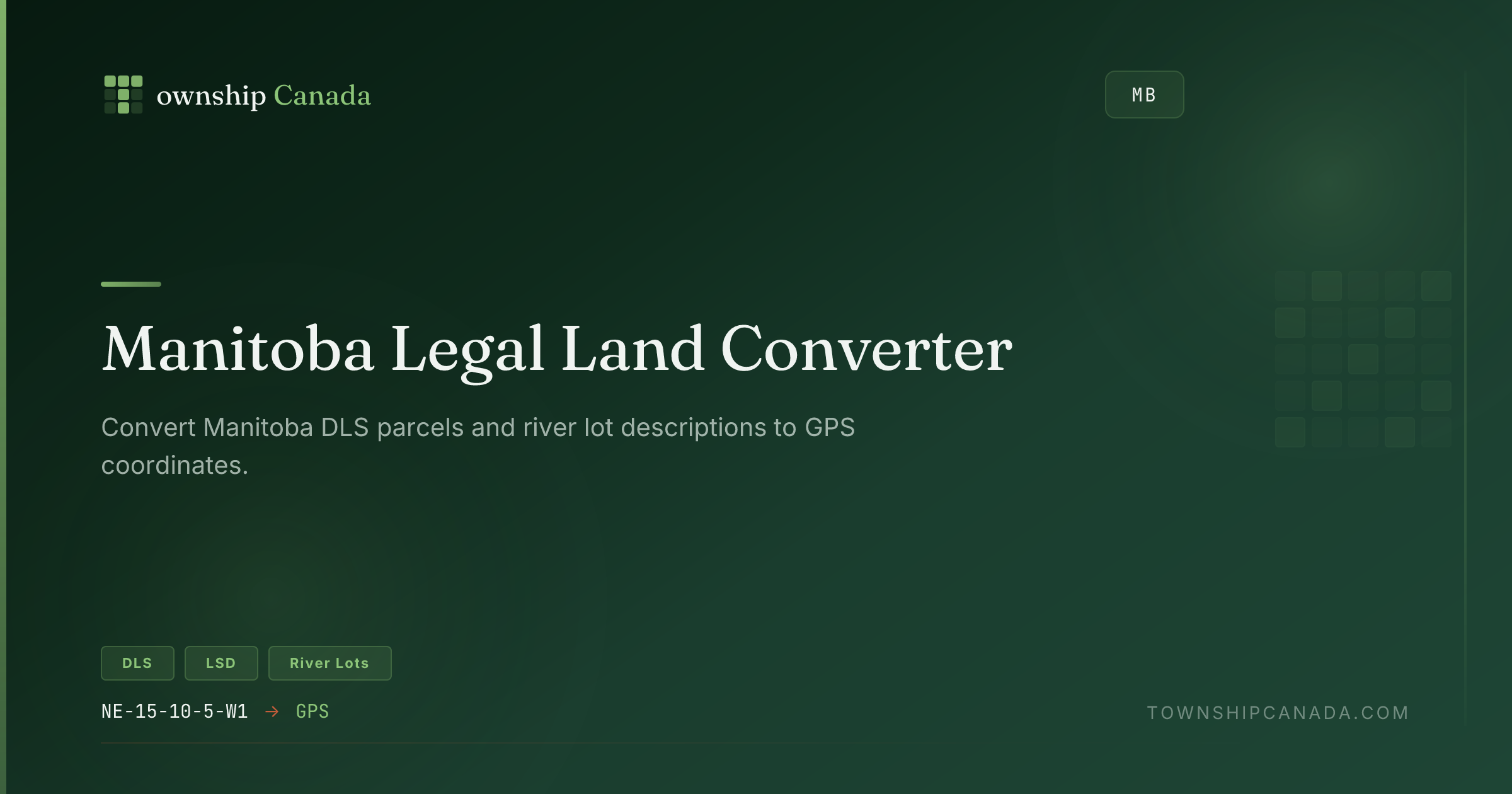 Legal Land Description Converter | DLS, LSD to GPS Since 2017 ...